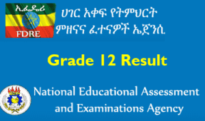 NEAEA Grade 12 Result 2025: eaes.edu.et Student Result 2017