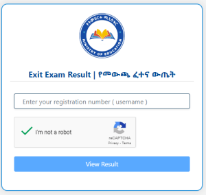 Exit Exam Result 2017/2025 result.ethernet.edu.et