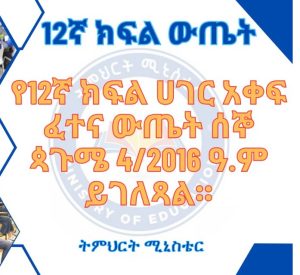 NEAEA Grade 12 Result 2025: eaes.edu.et Student Result 2017